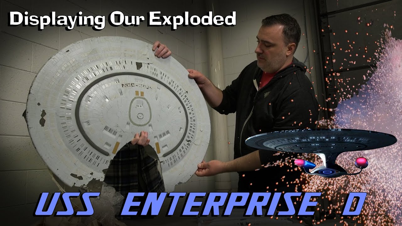 Displaying Our Exploded USS Enterprise D - Star Trek Starships