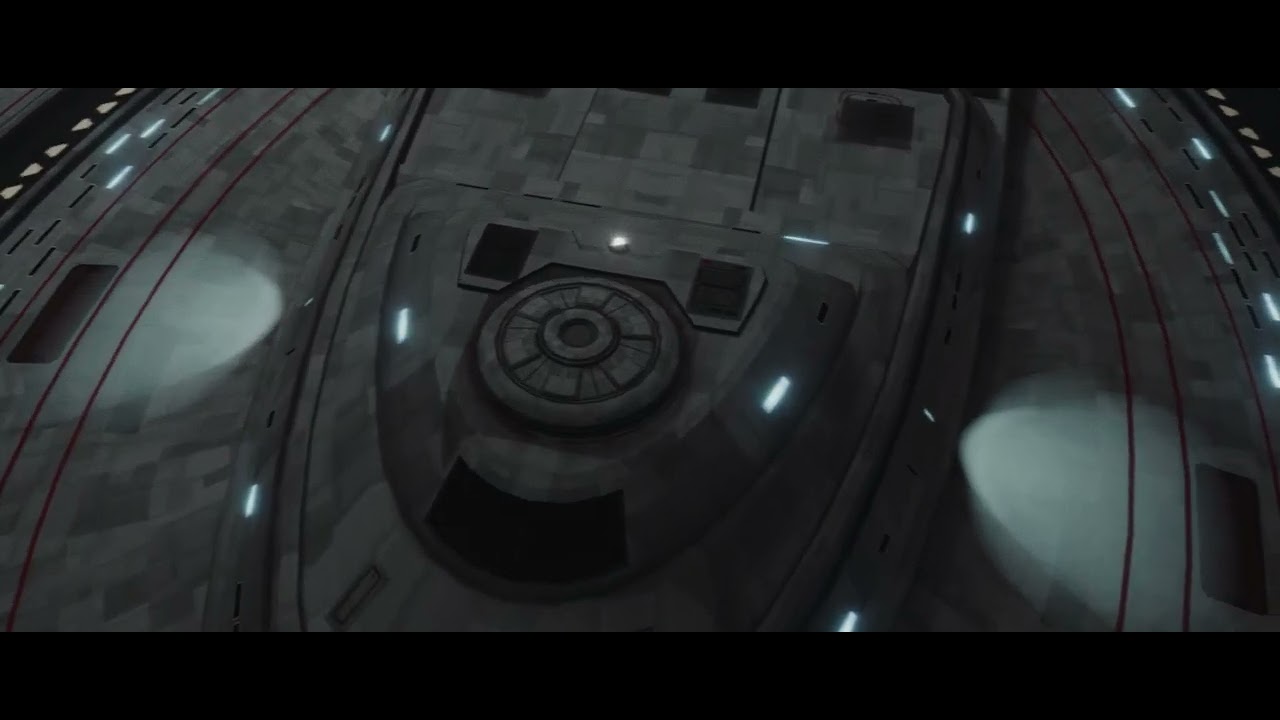 Excelsior II flyby (first blender animation) - Star Trek Starships