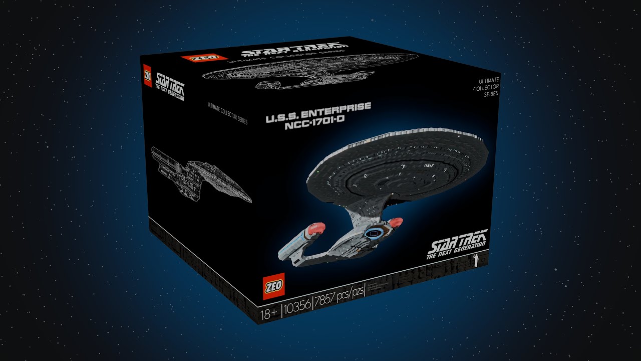 🖖 New LEGO Star Trek USS Enterprise-D Ultimate Collector Series Trailer Concept Box Art - Star ...